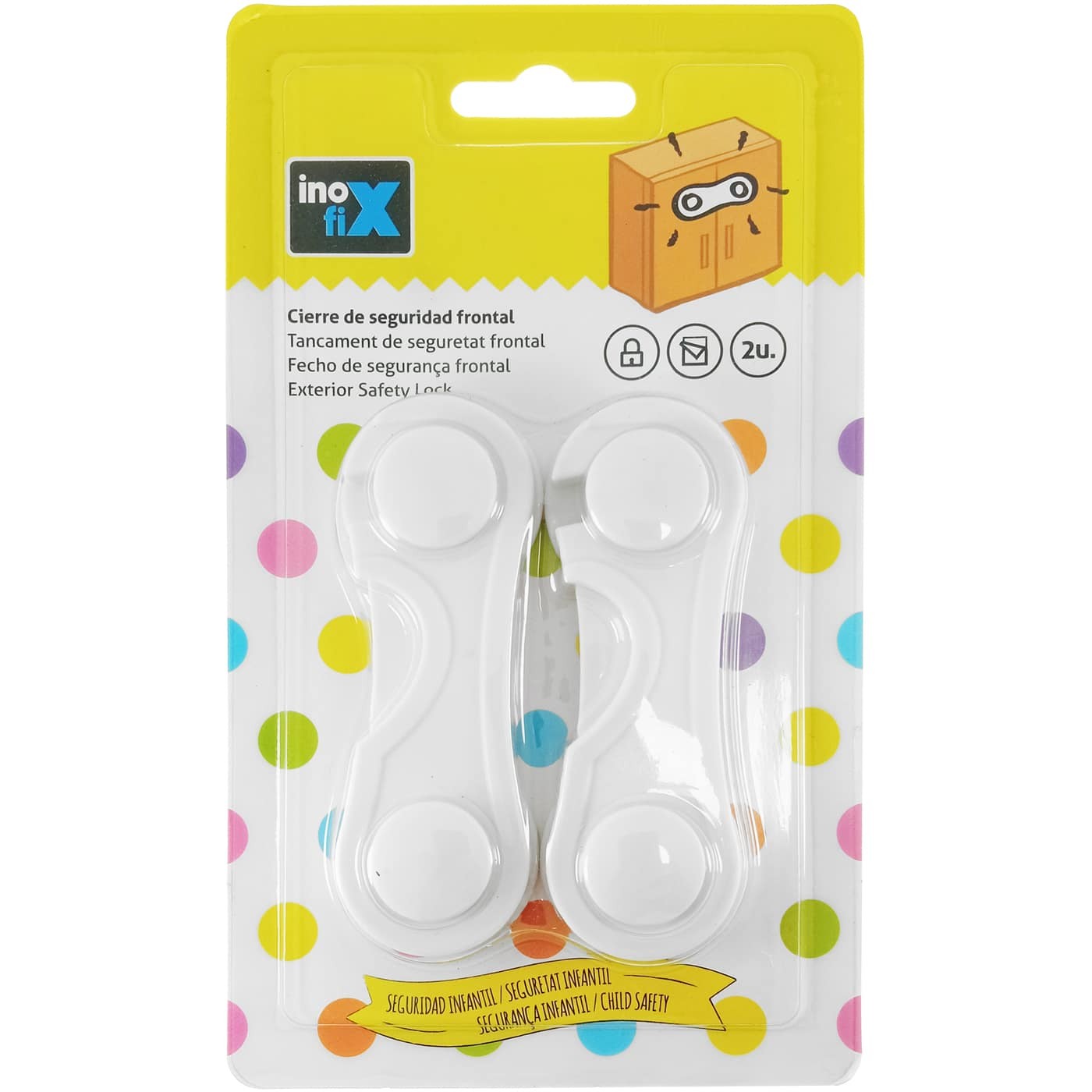 Cierre Frontal de Seguridad Infantil para puertas de muebles InoFix